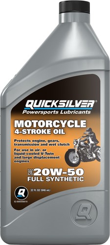 Quicksilver 20W-50 Full Synthetic Motorcycle Oil, 1 Quart | eBay