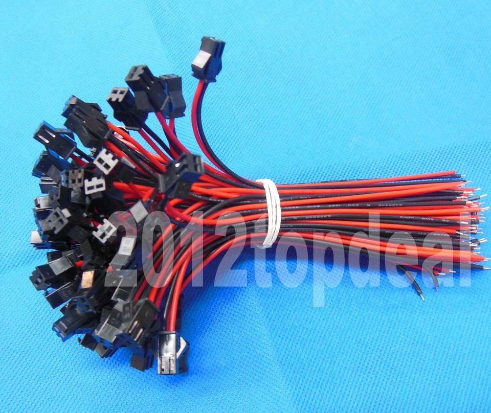 2Pin 15cm Male&Female Connector Cable Wire terminal for LED Lights DIY ...