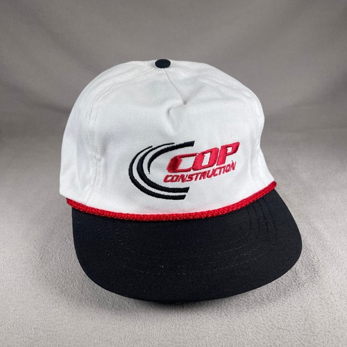 COP Construction Hat Men OS White Two Tone Strapback Cap K-Products ...