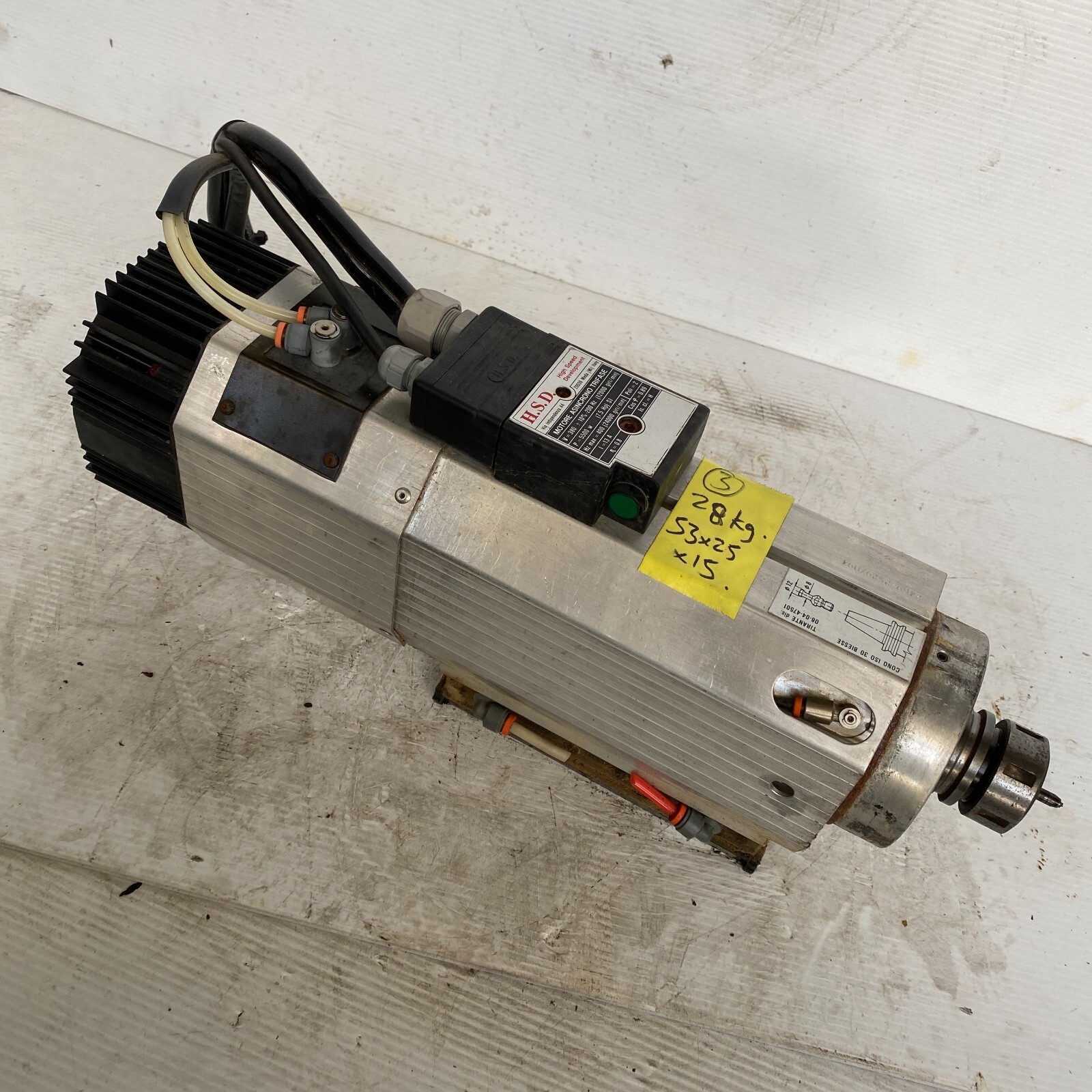 HSD 24000 rpm 5.5kw Tool change Spindle Motor ISO30 Biesse Rover 321R ...