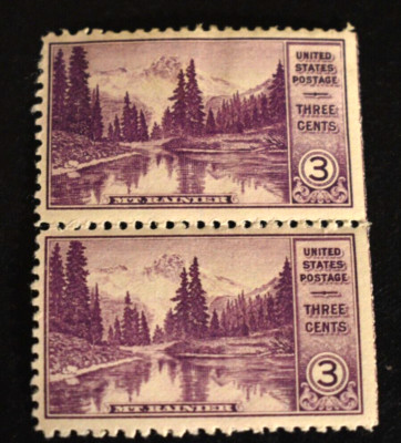 1934 US Stamps Scott #742 - 2 Cent Pair - Mt. Rainier - MLH/OG/VF | eBay