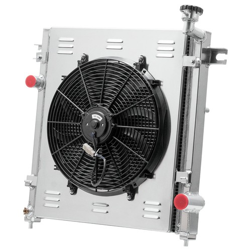 3 Row Radiator Shroud Fan Fit 2008-13 2009 Jeep Liberty Limited Utility ...