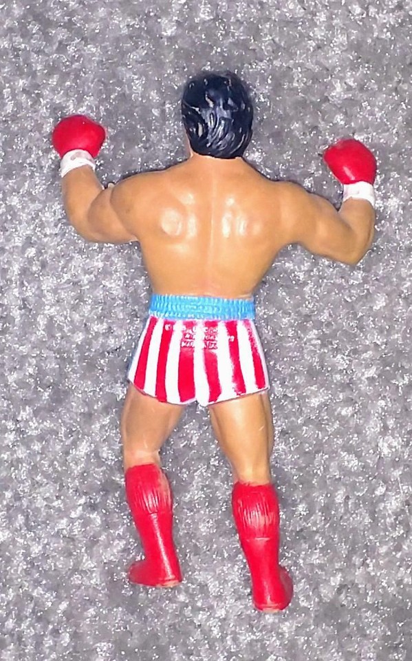 Winston Toys Rocky Balboa American Flag Action Figure Eraser Rare HTF ...