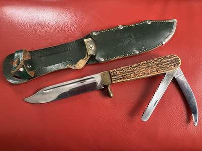 Jagdmesser Leegebruch DDR Horngriff Hirschgeweih Messer Foron | eBay.de