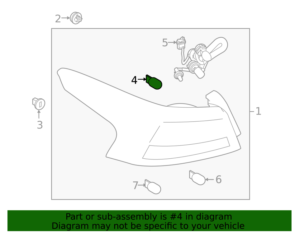 Genuine Nissan 1999-2025 Nissan - Tail Lamp Bulb 26261-89947 | eBay