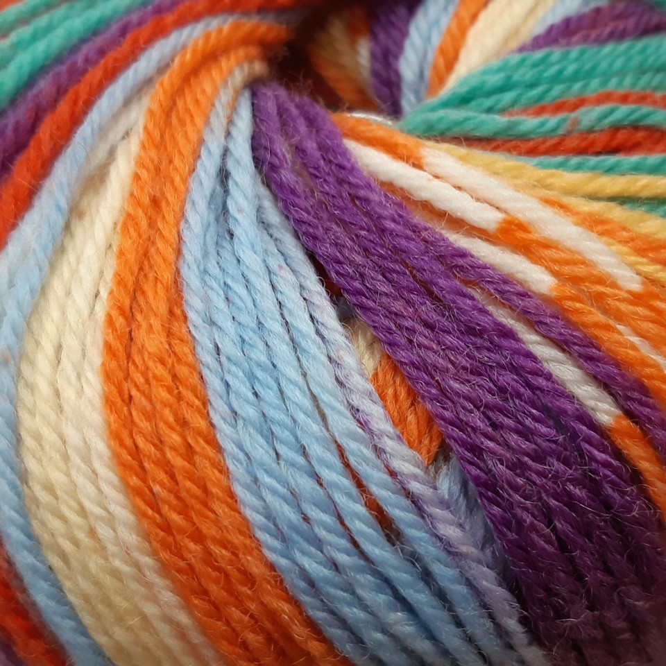 100% Italian Merino Wool Yarn - 50g Adriafil Knitcol DK Self-Striping ...