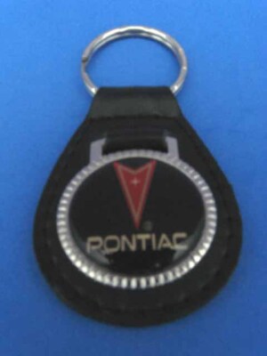 PONTIAC BLACK LEATHER KEYRING KEYFOB #029 | eBay