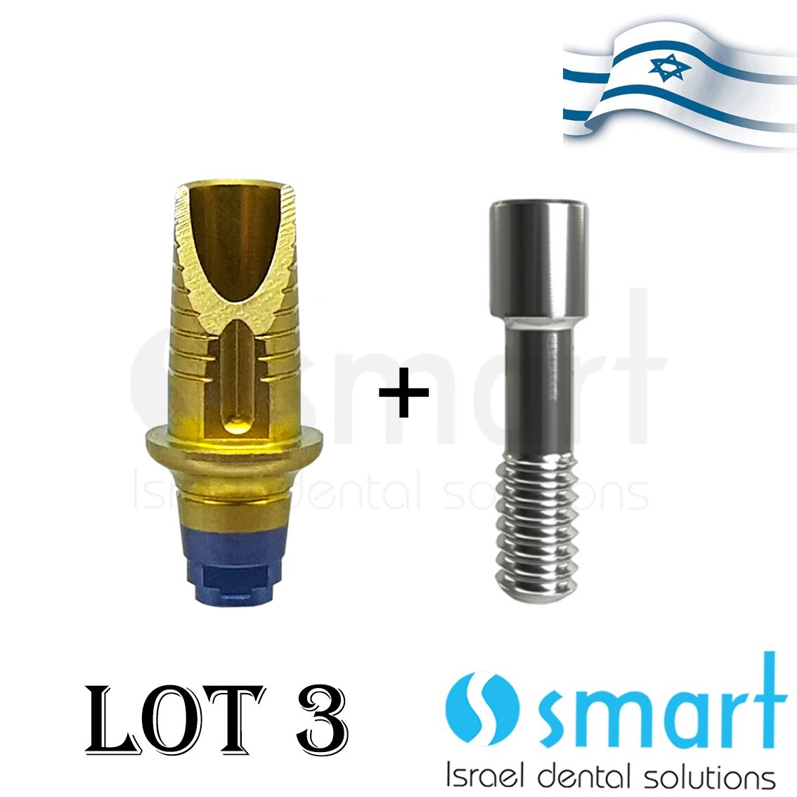 LOT x 3 Incisor esthetic Ti abutment T-Base MIS V3 NP Fit 1 mm | eBay