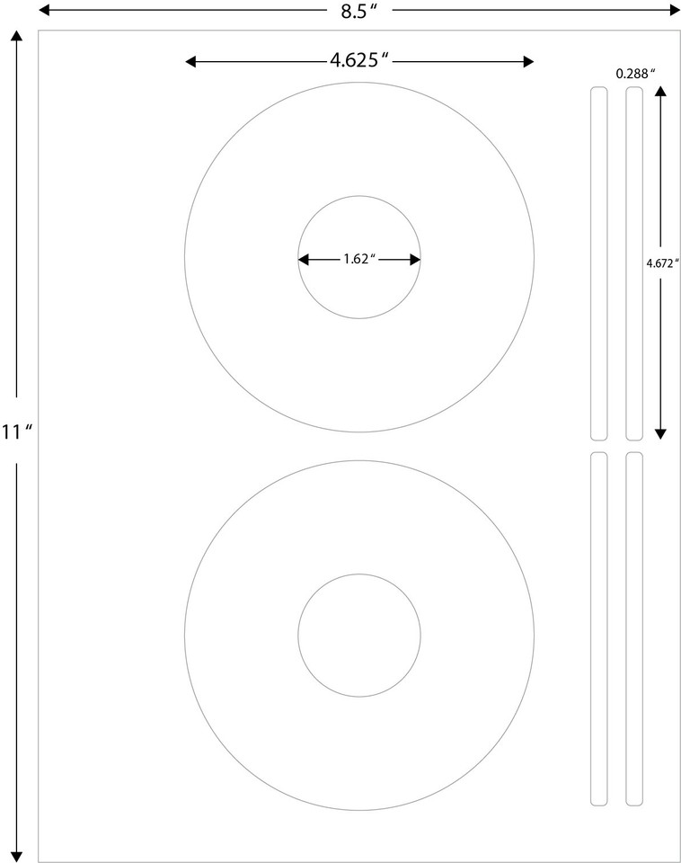 10 CD DVD Laser and Ink Jet Labels - Template 5931, 8931, 8692 - 5 ...