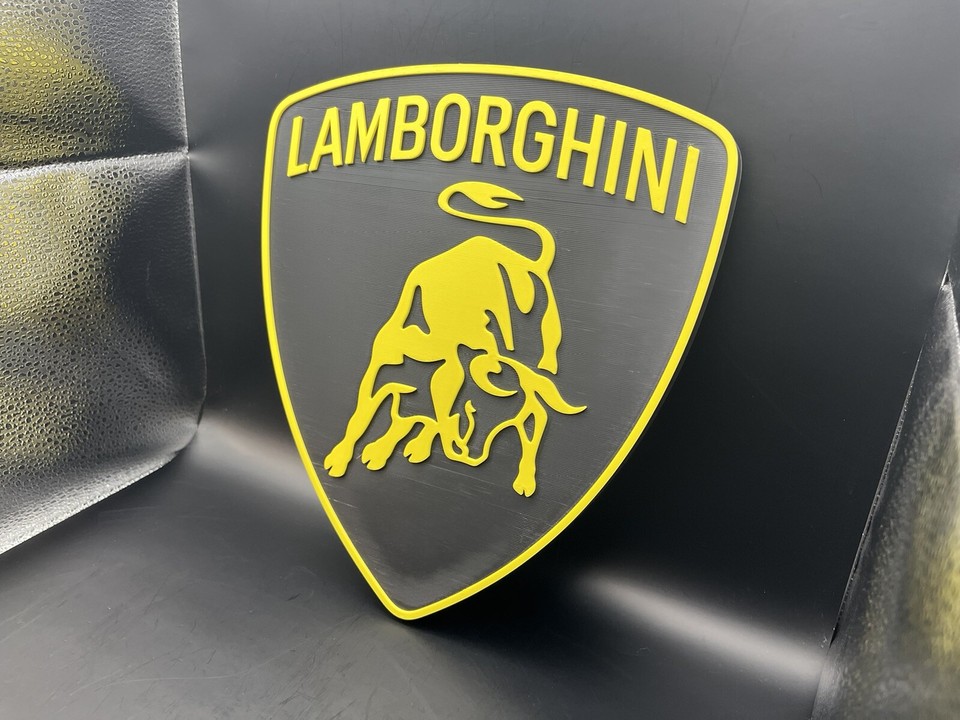 Lamborghini Logo Sign Display | 3D Wall Desk Shelf Art | eBay