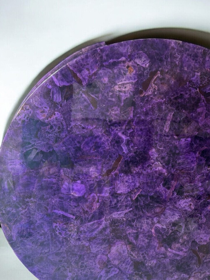 Handmade Coffee Table Natural Amethyst Gemstone Random Art Home Decor ...