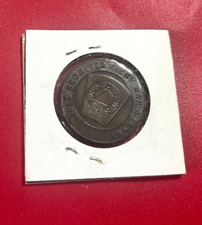 Mark Meister Freimaurerloge Nr. 186 Freimaurer Token | eBay.de