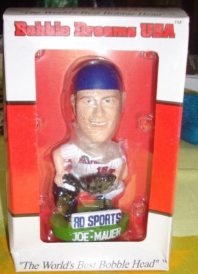 2004 FORT MEYERS MIRACLE JOE MAUER SGA BOBBLEHEAD TWINS ~ NIB NEAR MINT ...