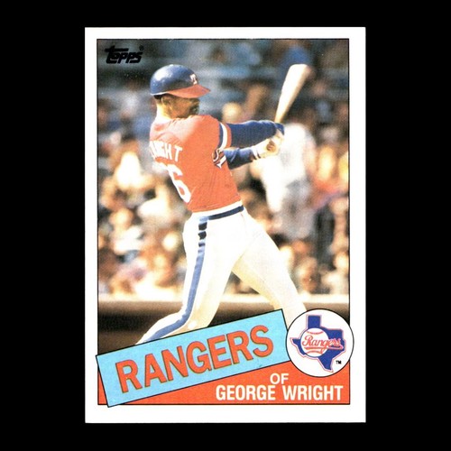 George Wright 1985 Topps Texas Rangers #443 R321J 36 | eBay