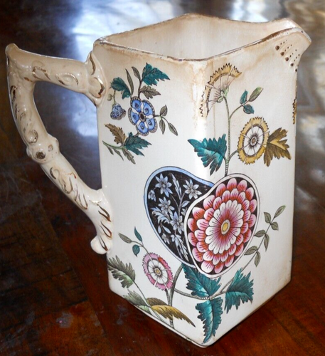 Floral Design Water Pitcher DELHI SF & Co England Spode Copeland Circa ...