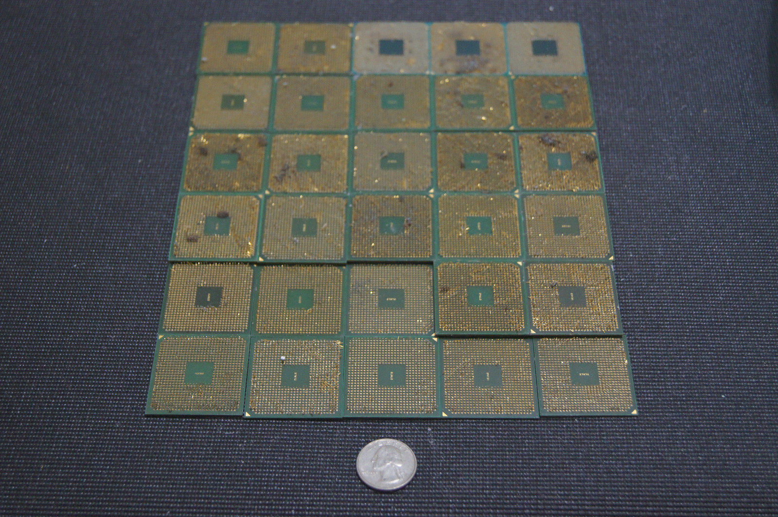 LOT OF ( 30 ) HIGH YIELD AMD CPU WITH GOLD PINS FOR gold precious metal recovery | eBay