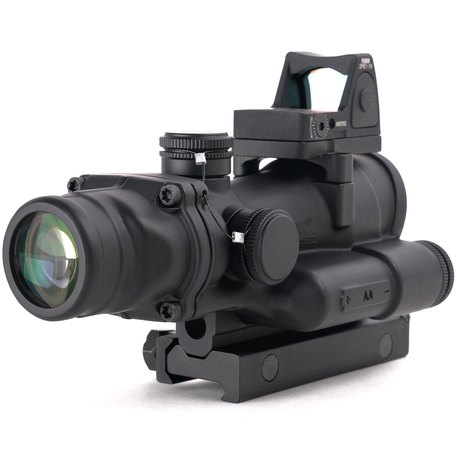 Tactical ACOG RMR TA02 4x32mm Red Illuminated Rifle Scope with Mini ...