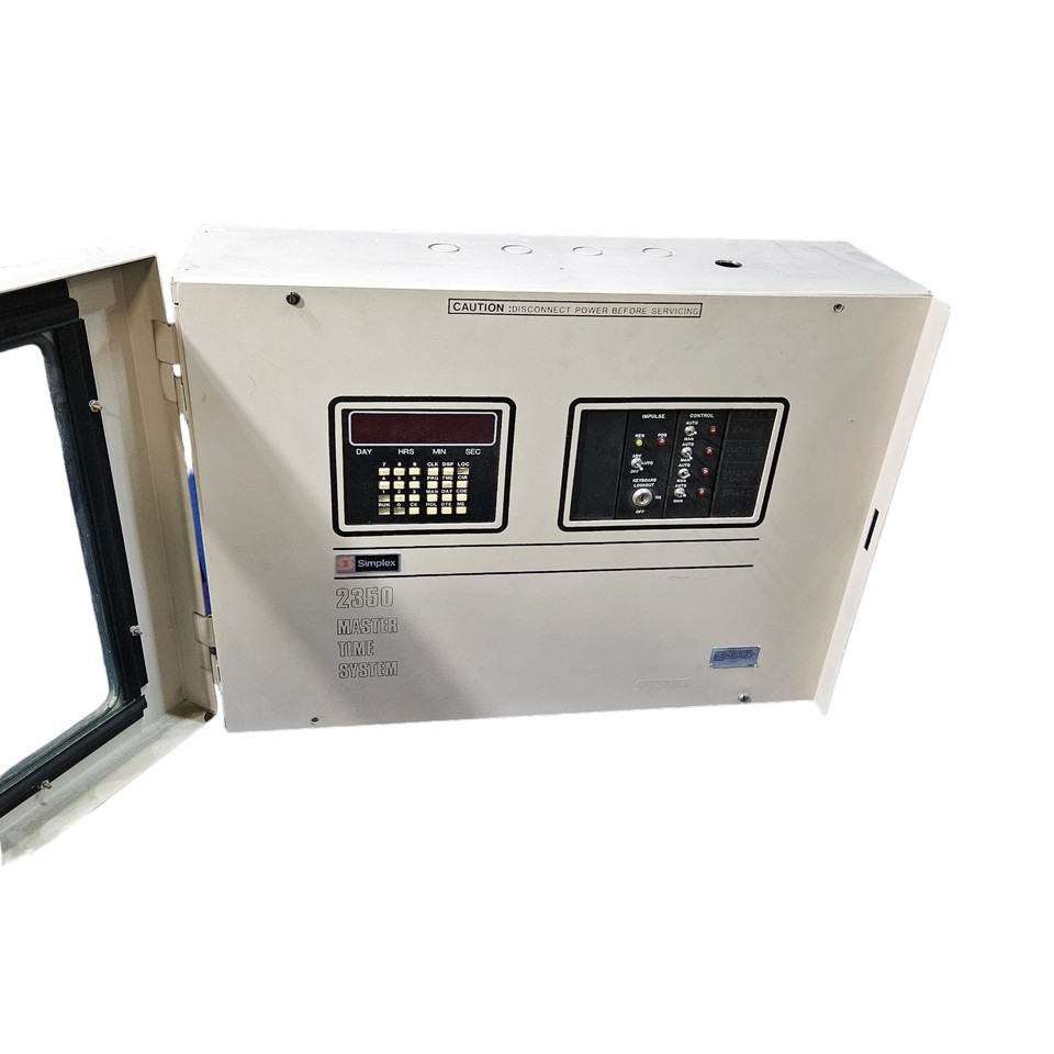 Simplex 2350 Master Time System Clock & Bell Control Center | eBay