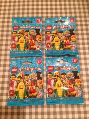 Lego minifigures series 17 unopened sealed random mystery blind bags ...