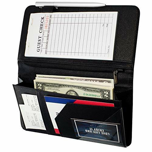 Server Books for Waitress 9x5 Food Restaurant Receipt Organizer Pocket ...