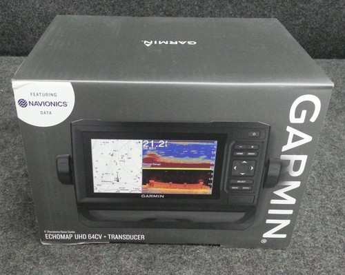GARMIN 010-02331-01 ECHOMAP UHD 64CV + Transducer Chartplotter GPS ...