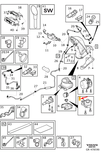 VOLVO XC60 MK2 Adblue Pressure Sensor 31452295 NEW GENUINE | eBay UK