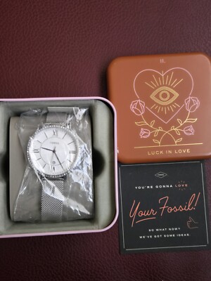 Fossil ES4627 Jacqueline Three-Hand Date Stainless Steel Ladies' Watch ...