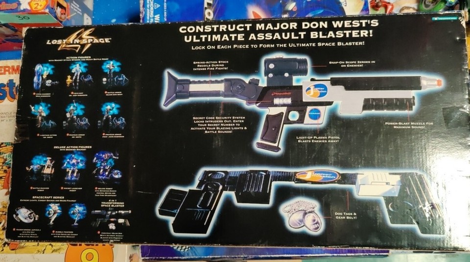 Vintage 1997 Lost in Space SCI-FI Movie Transforming Space Blaster ...