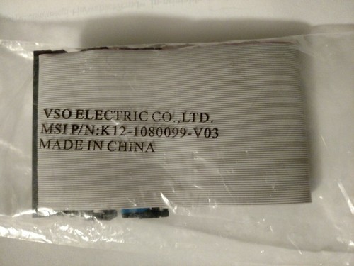 2x Sealed New MSI 18" Ultra ATA/133 40-Pin 80-Wire UDMA PATA IDE Ribbon ...