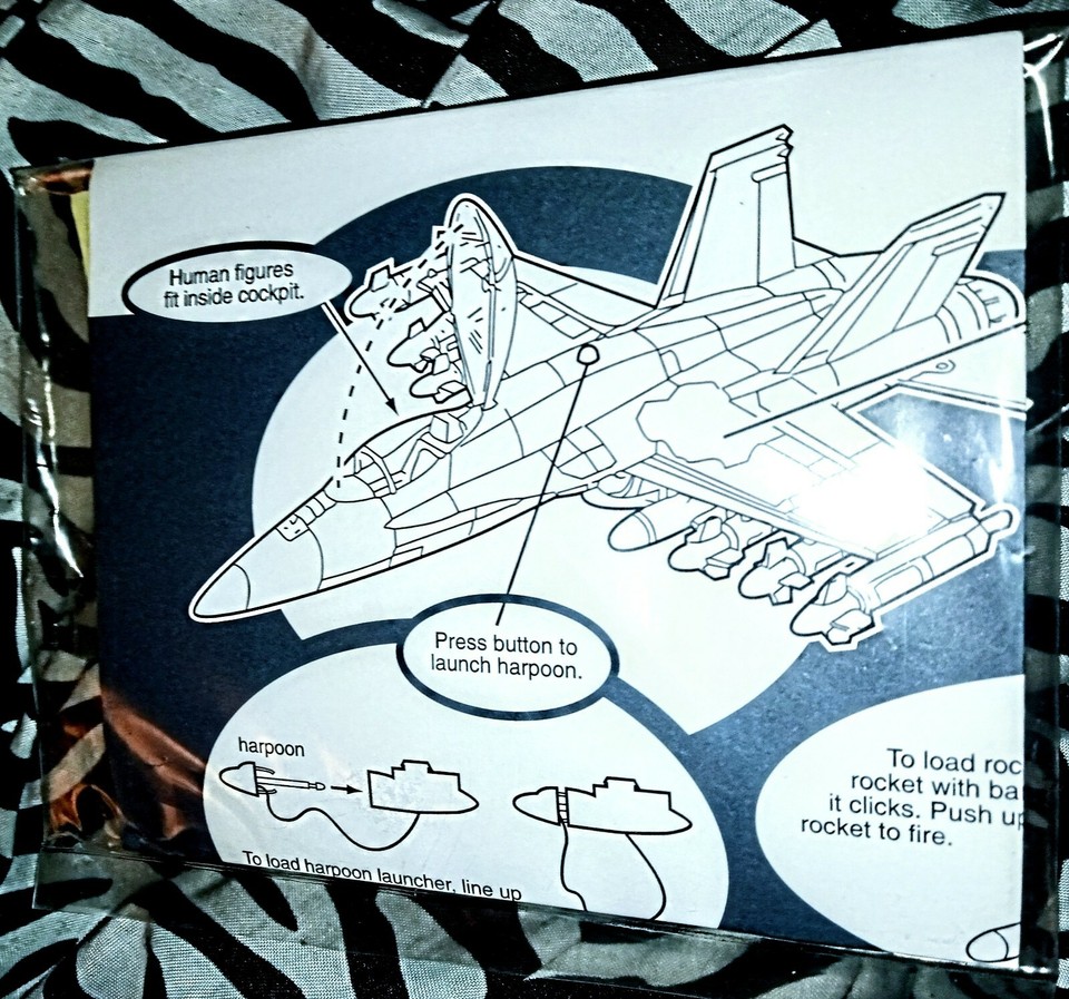 RARE Toy - 1999 Battlefield Earth FA-18 Strike Jet & JET Patch | eBay