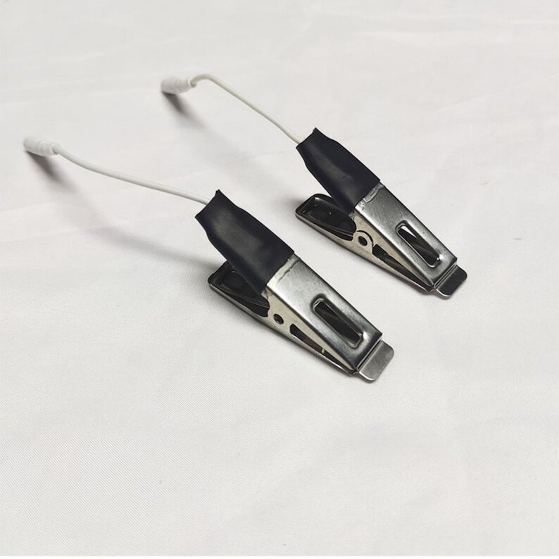 E stim Shock Nipple Clamps Play Single Pole Sex Toys | eBay