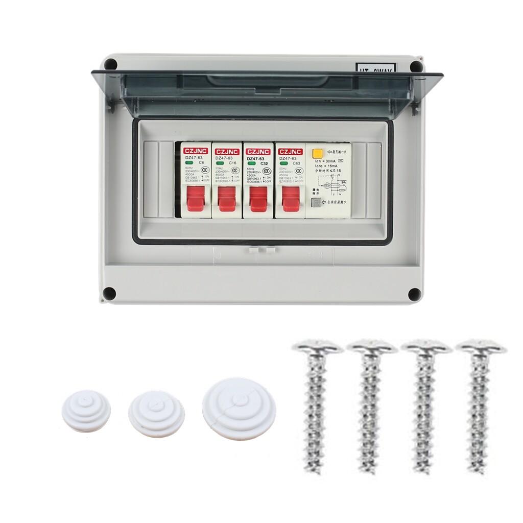 3 Way Garage Shed Camper Consumer Unit Fuse Box Circuit Breaker W/ RCD ...