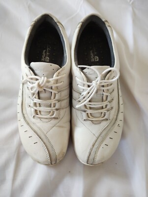 Clarks White Leather Echo Wave Walk Trainers Size 6 | eBay UK