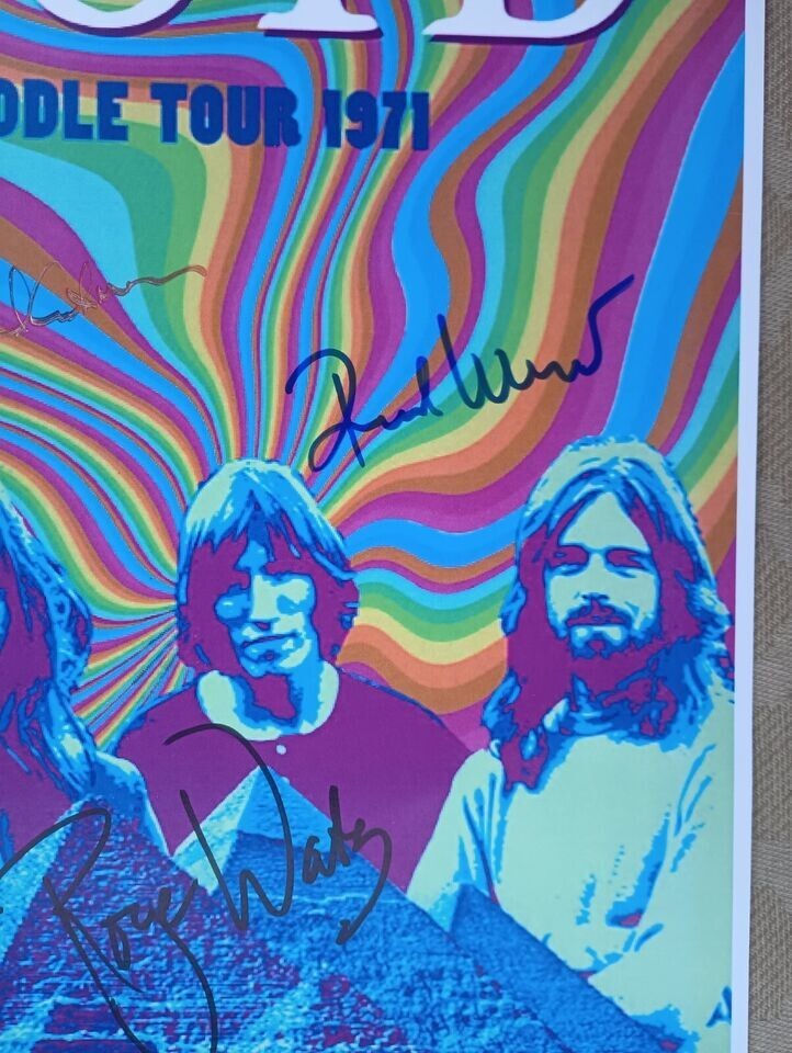 1971 Pink Floyd concert Poster Wall Art Print Meddle Tour facsimile ...