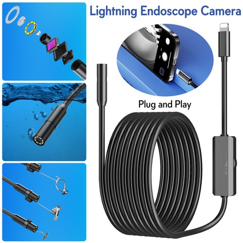 2025 Snake Endoscope Borescope Inspection Camera Scope for iPhone iPad ...