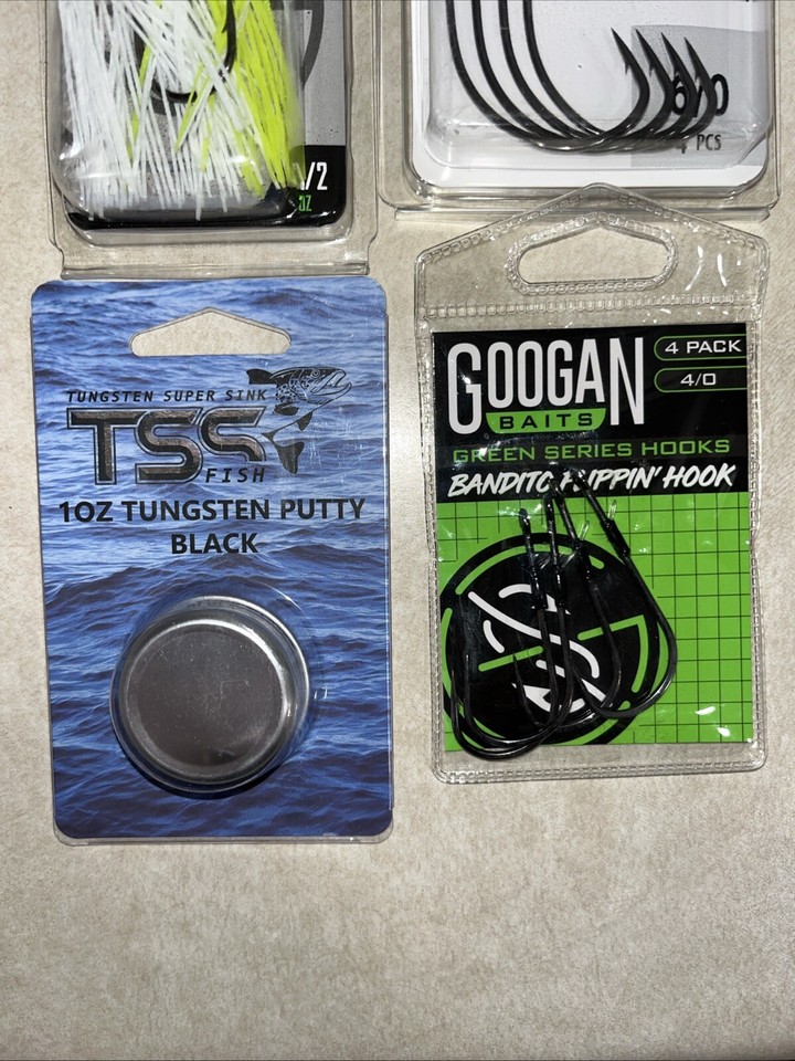 Fishing Lot GOOGAN VMC TSS Hooks Jig Tungsten Putty 4 Packs | eBay UK