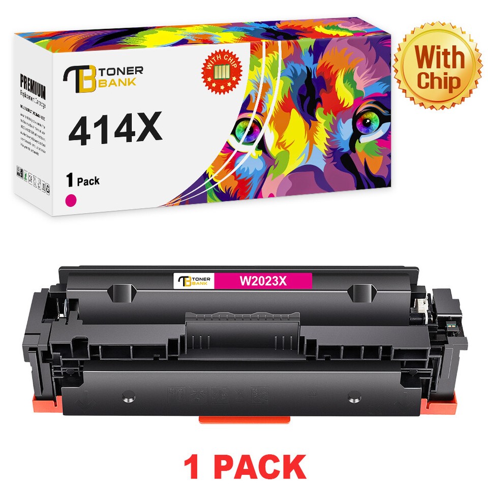 WITH CHIP 414A 414X W2020X Toner Compatible for HP Laserjet Pro M454 ...