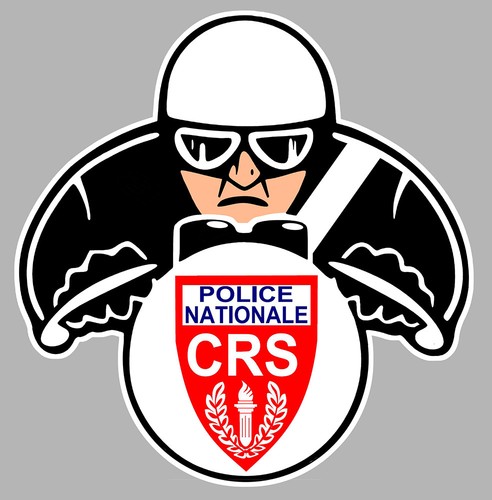 CRS POLICE MOTORCYCLE STICKER BMW GENDARMERIE 9cm MOTORCYCLE STICKER ...