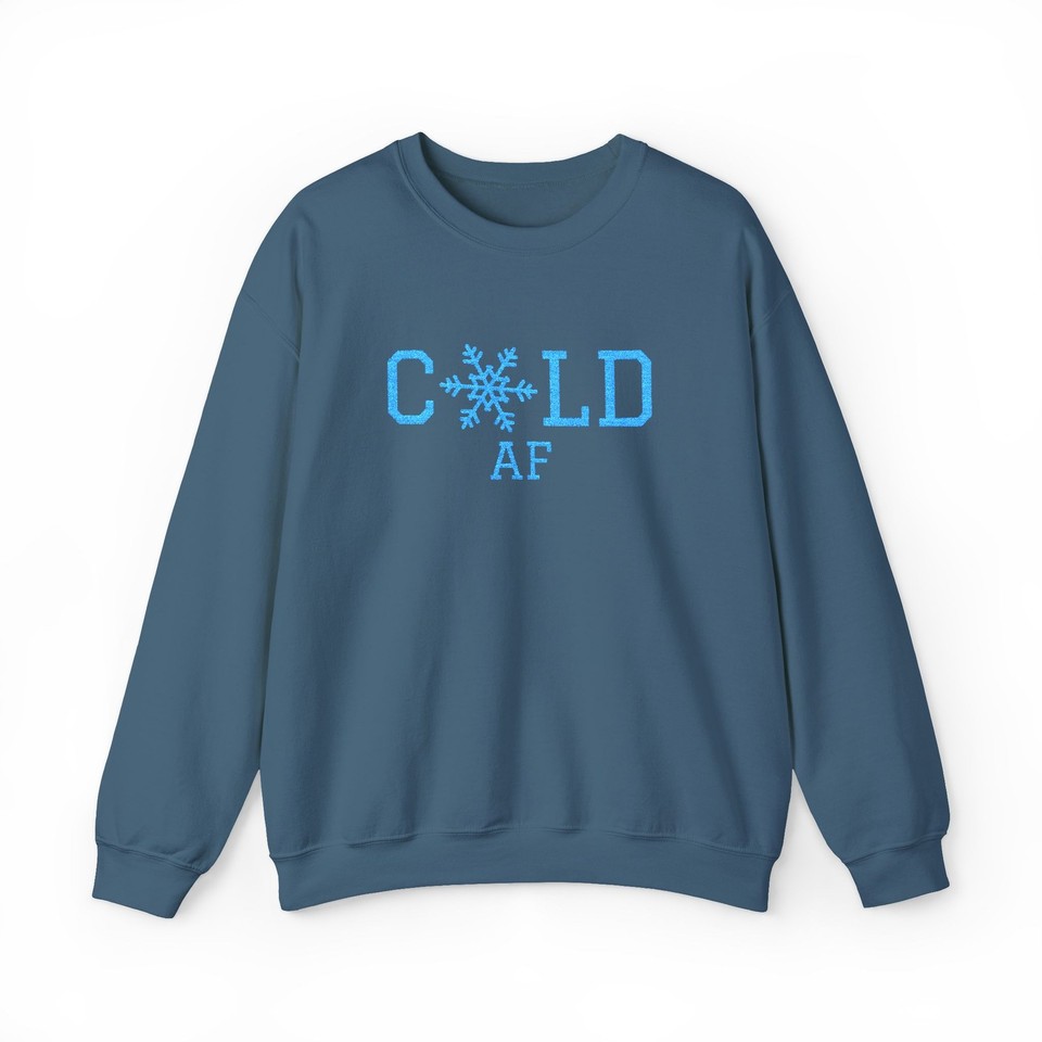 COLD AF Embroidered Unisex Heavy Blend™ Crewneck Sweatshirt | eBay