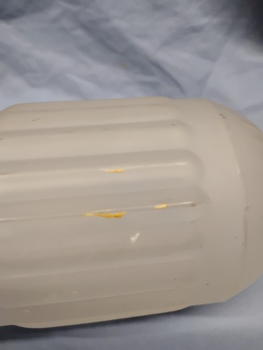 Vintage Art Deco Dome Bullet Frosted Glass Shooting Star Lamp Shade ...