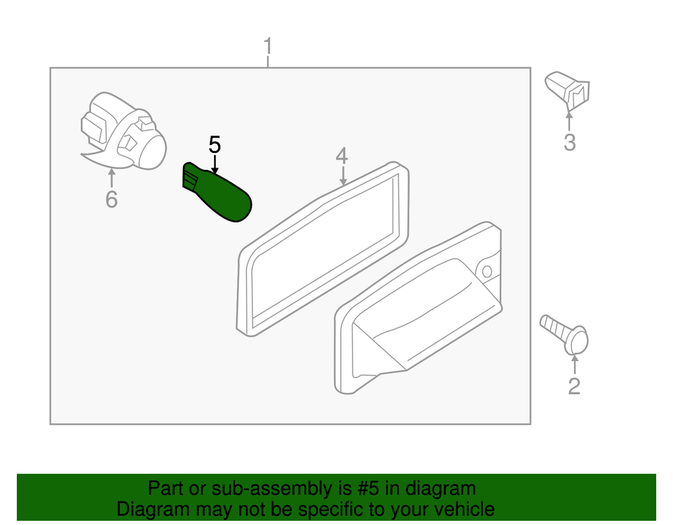 Genuine Nissan Bulb 26261-89965 | eBay