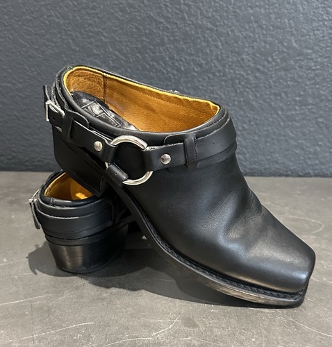 Frye Belted Harness Mules 70760 Clogs Women's 10 M Slip On Square Toe ...