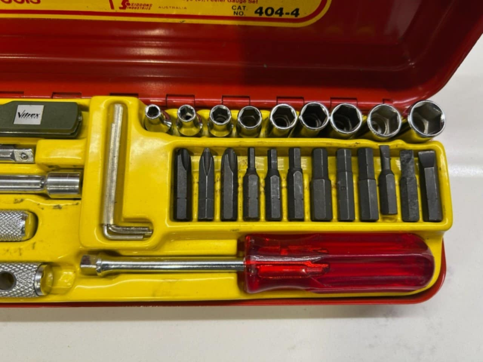 SIDCHROME RARE 40 PCE 1/4" DR COMBINATION SOCKET SET VINTAGE 1980s 404 ...