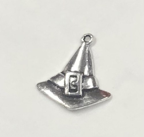 Witches hat charm, Halloween, silver Free Shipping. | eBay