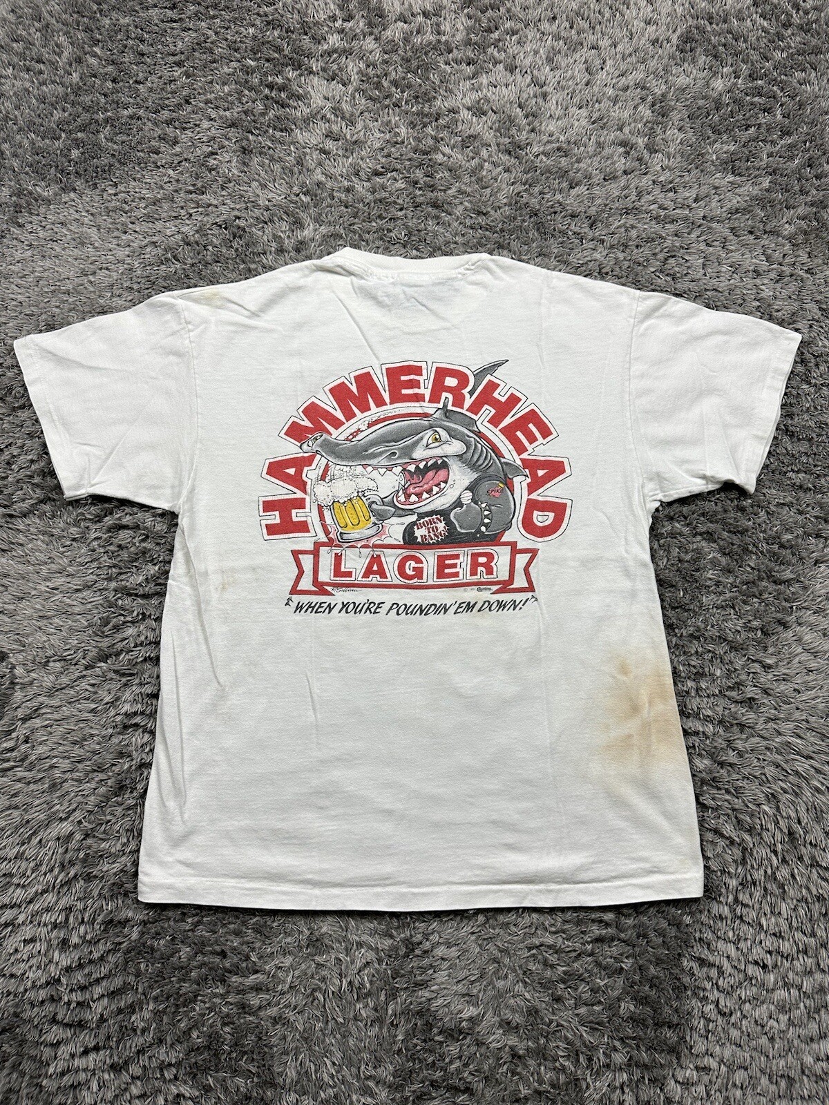 Vintage Hammerhead Lager Beer Lido Beach 1991 T Shirt… - Gem