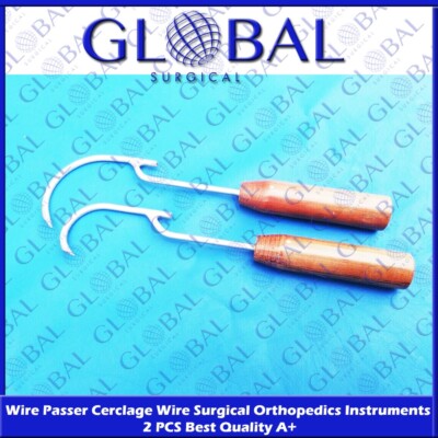 Wire Passer Cerclage Wire Surgical Orthopedics Instruments 2 PCS Best ...