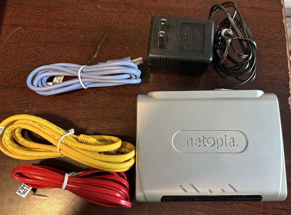 Netopia 2241N-006 ADSL 2/2+Gateway - Res, Single-Port Eth/USB Modem | eBay
