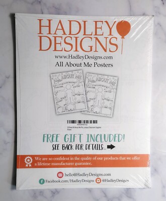 Hadley Designs All About Me Posters 20 Pack 14" x 11" | eBay