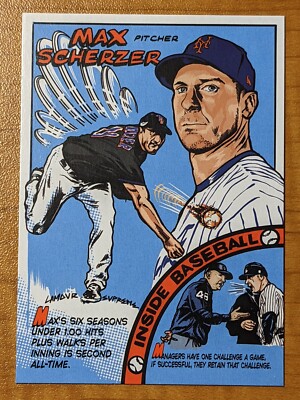 Max Scherzer 2023 Topps Archives 1979 Topps Comics #79TC-5 New York ...