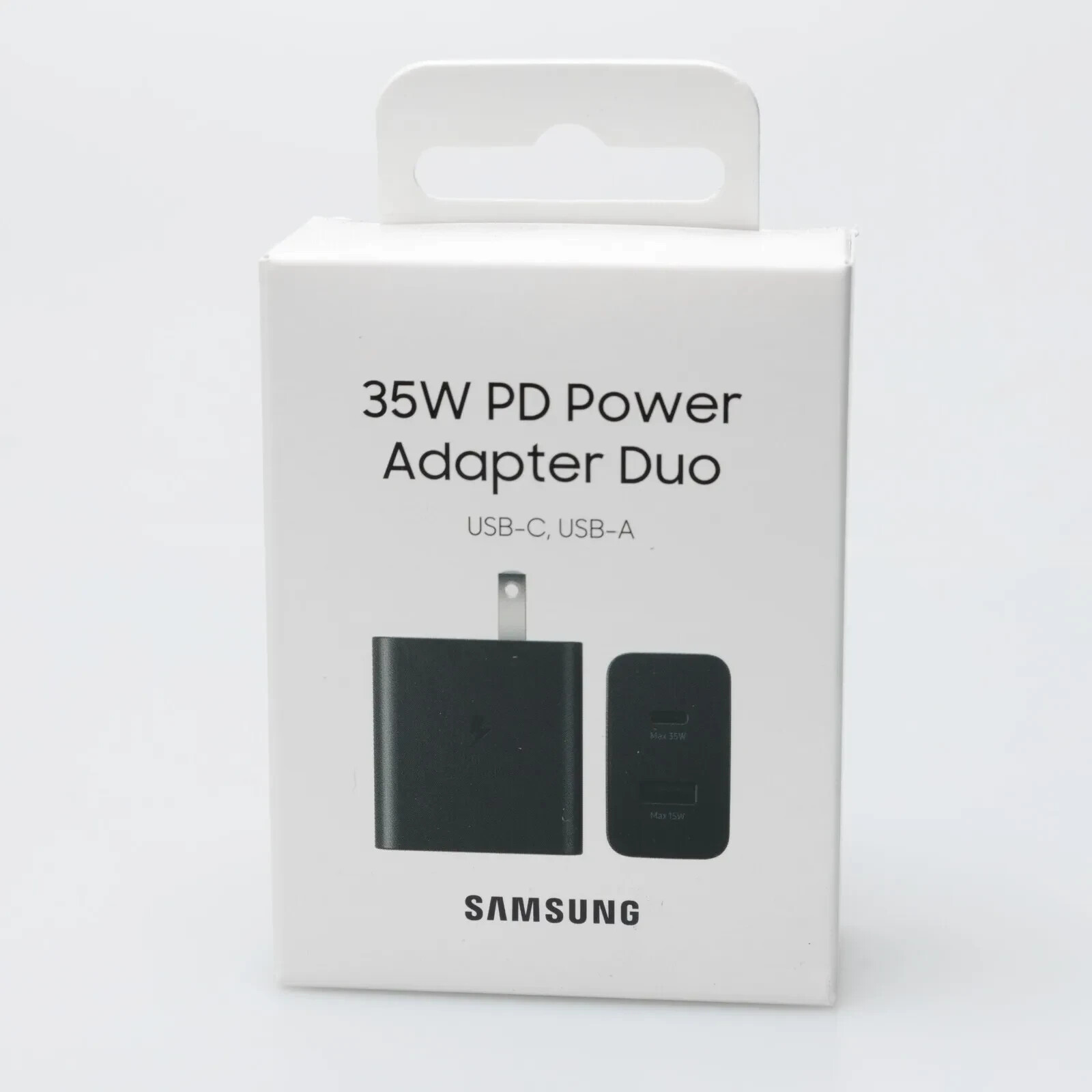Samsung 35W PD Power Adapter Duo Fast Wall Adapter (USB-C-USB-A) 2-Port ...